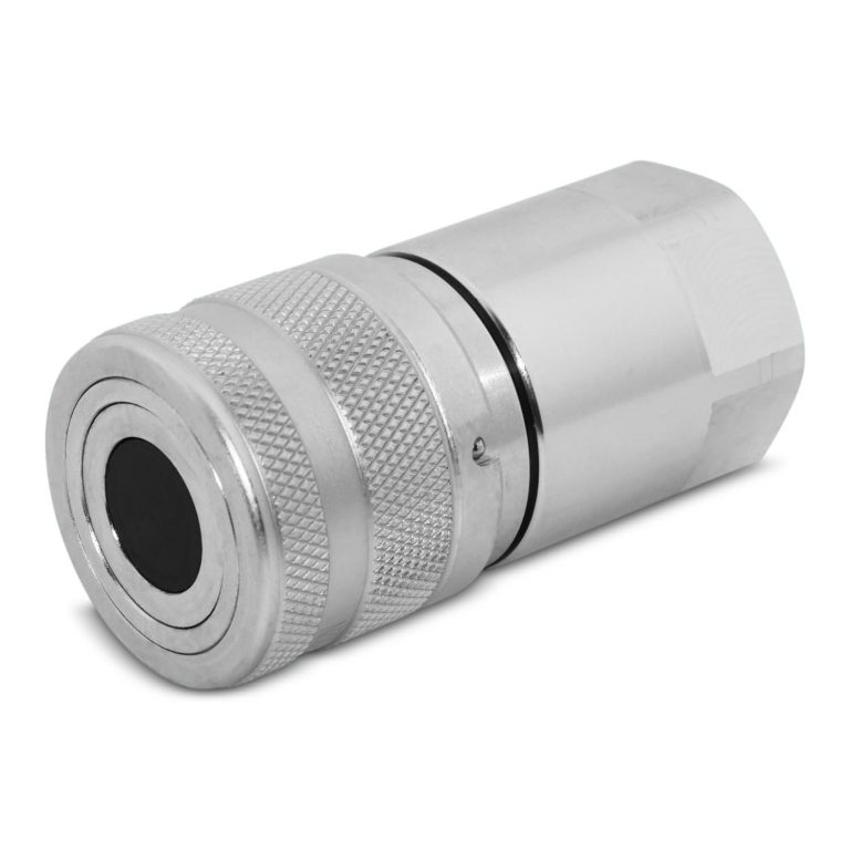 5/8" Flat Face High Flow Hydraulic Quick Connect Coupler Set, 3/4" NPT ...