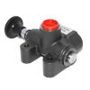 Manual Hydraulic Selector Valve, 3-Way, 2 Position, 21 GPM, #8 SAE Ports