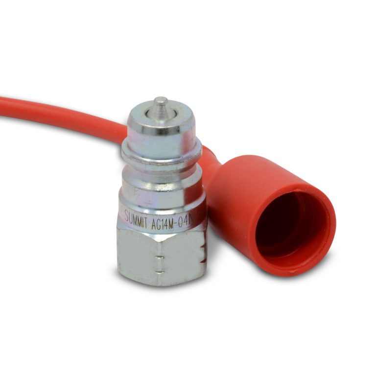 1/4” Ag Hydraulic Quick Connect Male Coupler, 3/8″ SAE (9/16″-18 ORB ...
