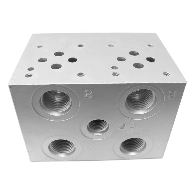 2 Valve Manifold Subplate, D03, Series, #8 SAE Ports