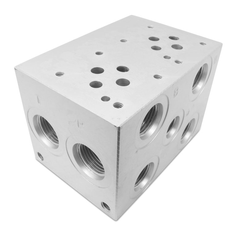2 Valve Manifold Subplate, D03, Series, #8 SAE Ports