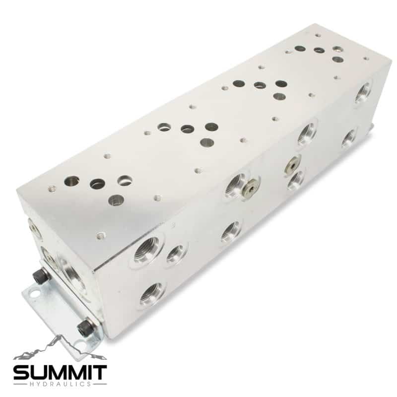 4 Valve Manifold Subplate, D05, Series, #12 SAE Ports