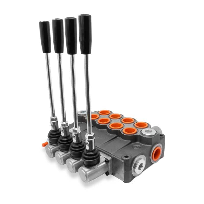 Monoblock Hydraulic Directional Control Valve, 4 Spool, 31 GPM