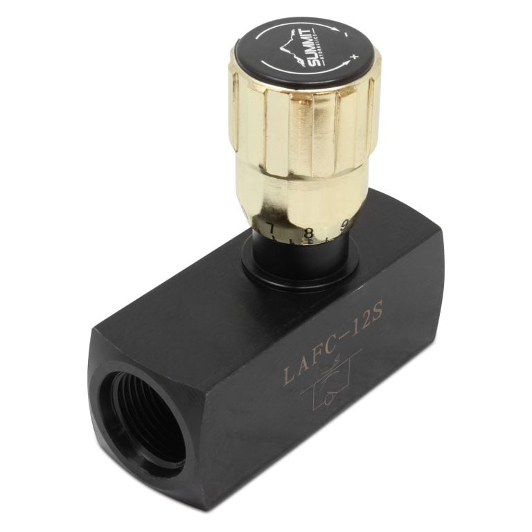Hydraulic Adjustable Flow Control Valve, Reverse Flow, 3/4" SAE