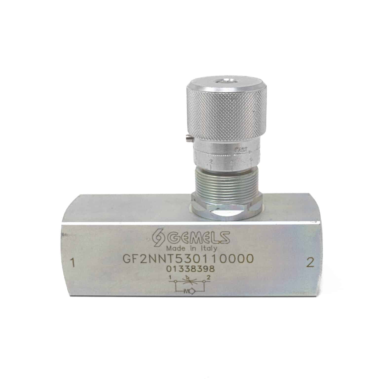 Gemels® Uni-Directional Flow Control Valve, 1" NPT Ports, 40GPM