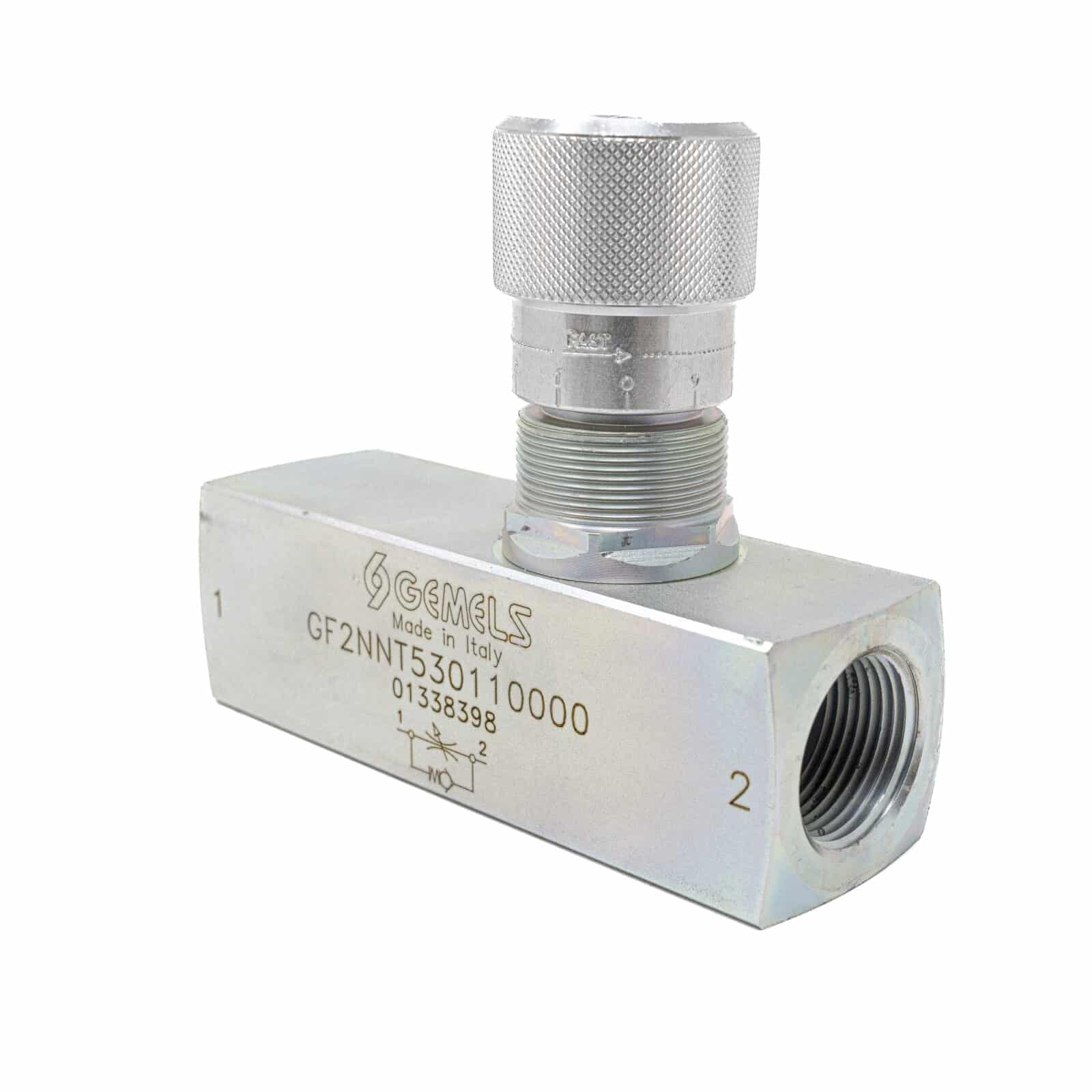 Gemels® Uni-Directional Flow Control Valve, 1" NPT Ports, 40GPM