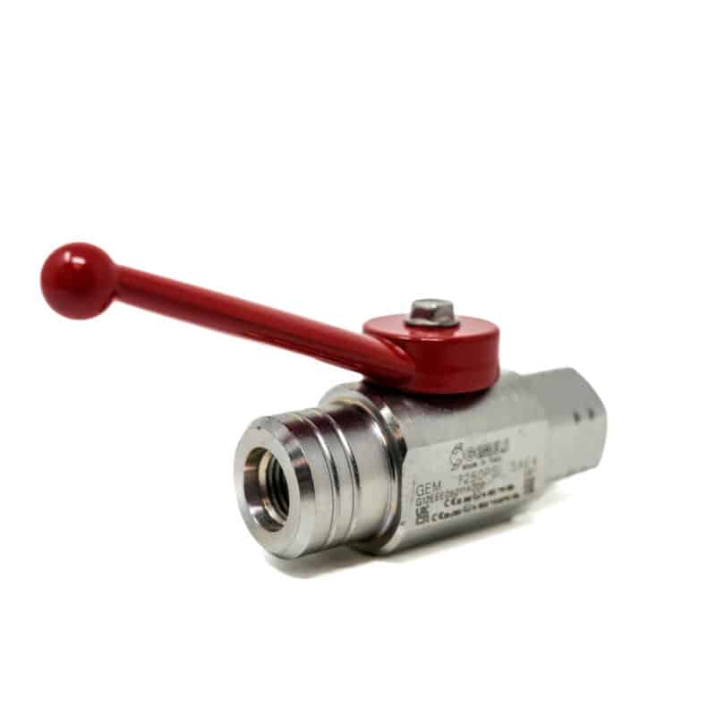 Gemels® Mini 2 Way Ball Valve, 1/4" SAE Ports