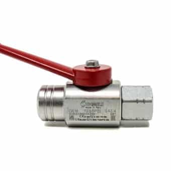Gemels® Mini 2 Way Ball Valve, 1/4" SAE Ports