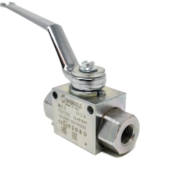 Gemels® 2 Way Ball Valve, Block Style, 1/4" NPT