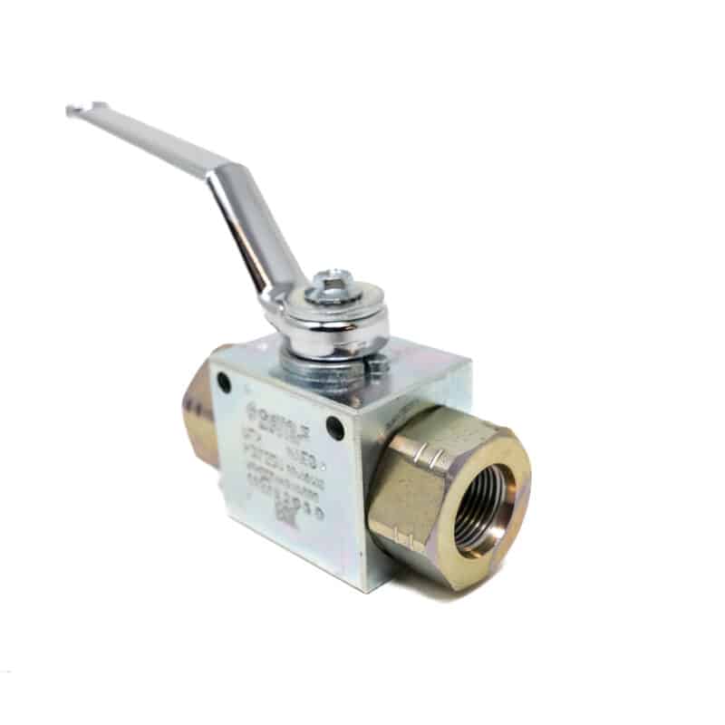 Gemels® 2 Way Ball Valve, Block Style, 1/2" SAE