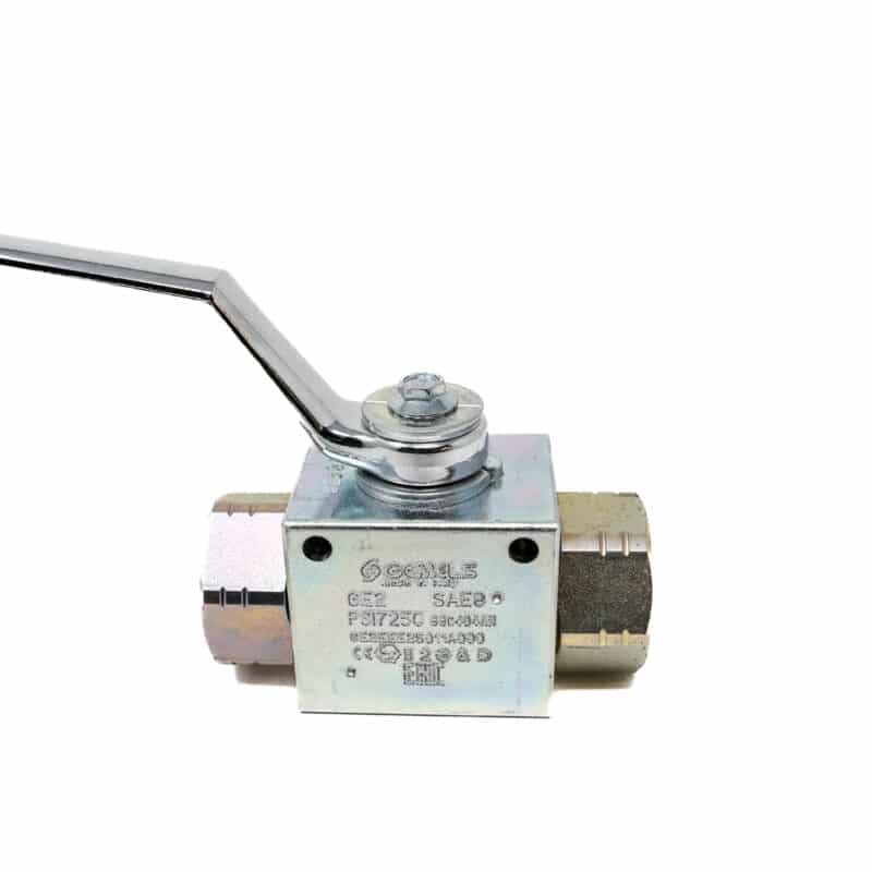 Gemels® 2 Way Ball Valve, Block Style, 1/2" SAE