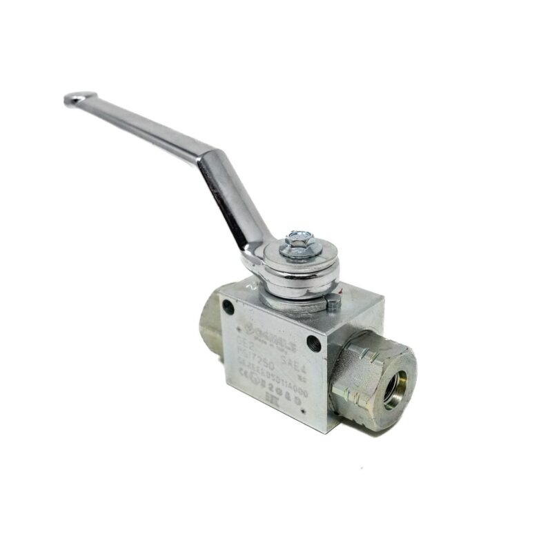 Gemels® 2 Way Ball Valve, Block Style, 1/4" SAE
