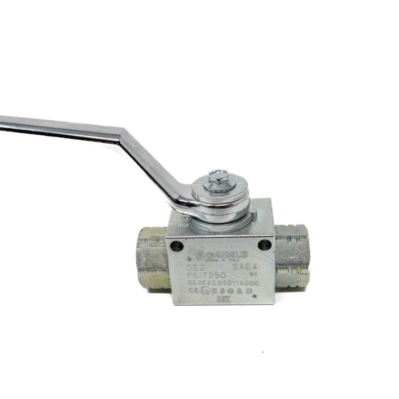 Gemels® 2 Way Ball Valve, Block Style, 1/4" SAE