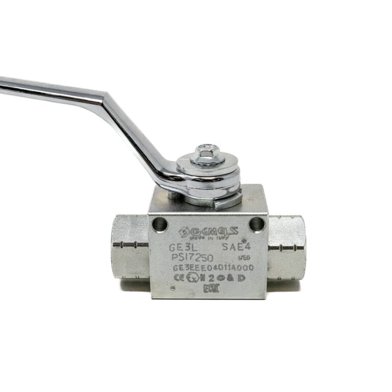 Gemels® 3 Way Ball Valve, Block Style, 1/4" SAE