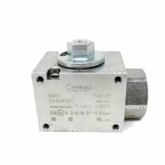 Gemels® 2 Way Excavator Ball Valve, Block Style, 1-1/4" SAE