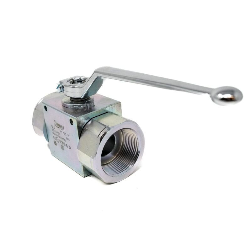 Gemels® 2 Way Ball Valve, Block Style, 1-1/2" NPT Reduced ports