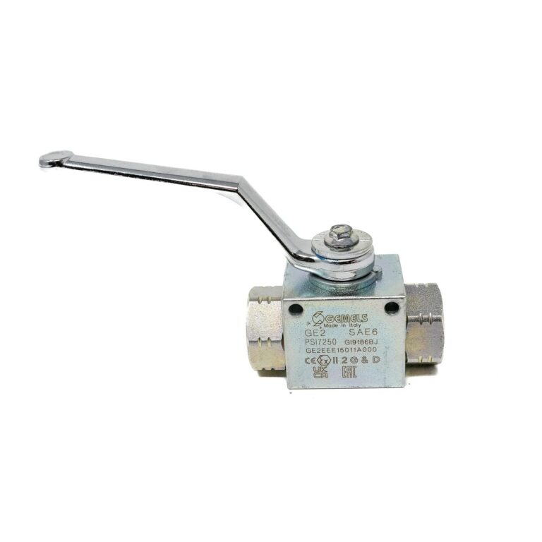 Gemels® 2 Way Ball Valve, Block Style, 3/8" SAE ports