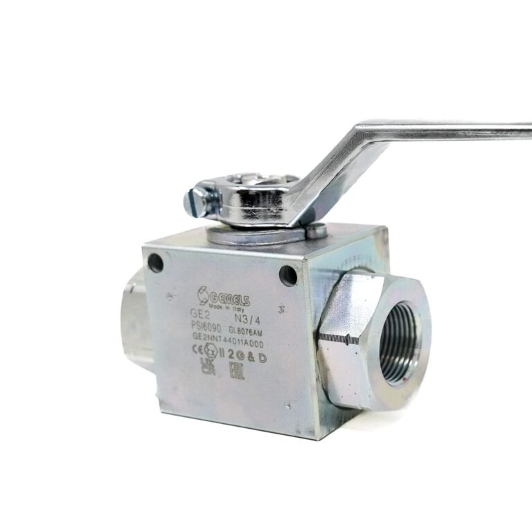 Gemels® 2 Way Ball Valve, Block Style, 3/4" NPT ports