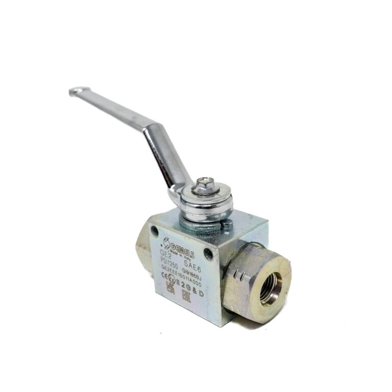 Gemels® 2 Way Ball Valve, Block Style, 3/8" SAE ports