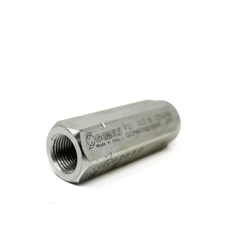 Gemels Hydraulic Inline Check Valve, 8 GPM, 3/8" NPT Ports
