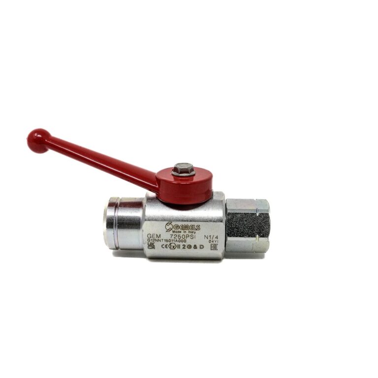 Gemels® Mini 2 Way Ball Valve, 1/4" NPT Ports