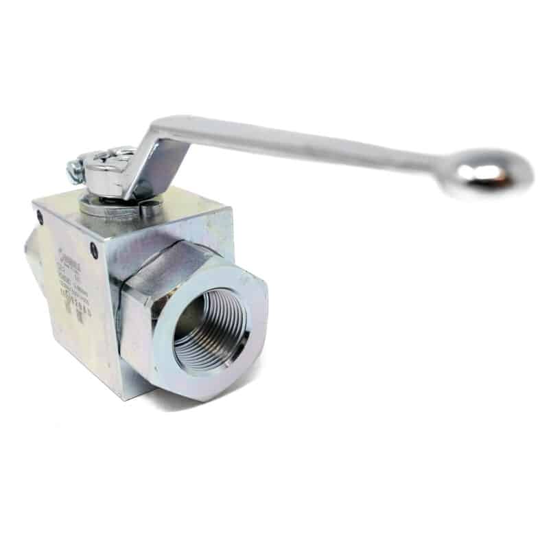 Gemels® 2 Way Ball Valve, Block Style, 1" NPT Ports