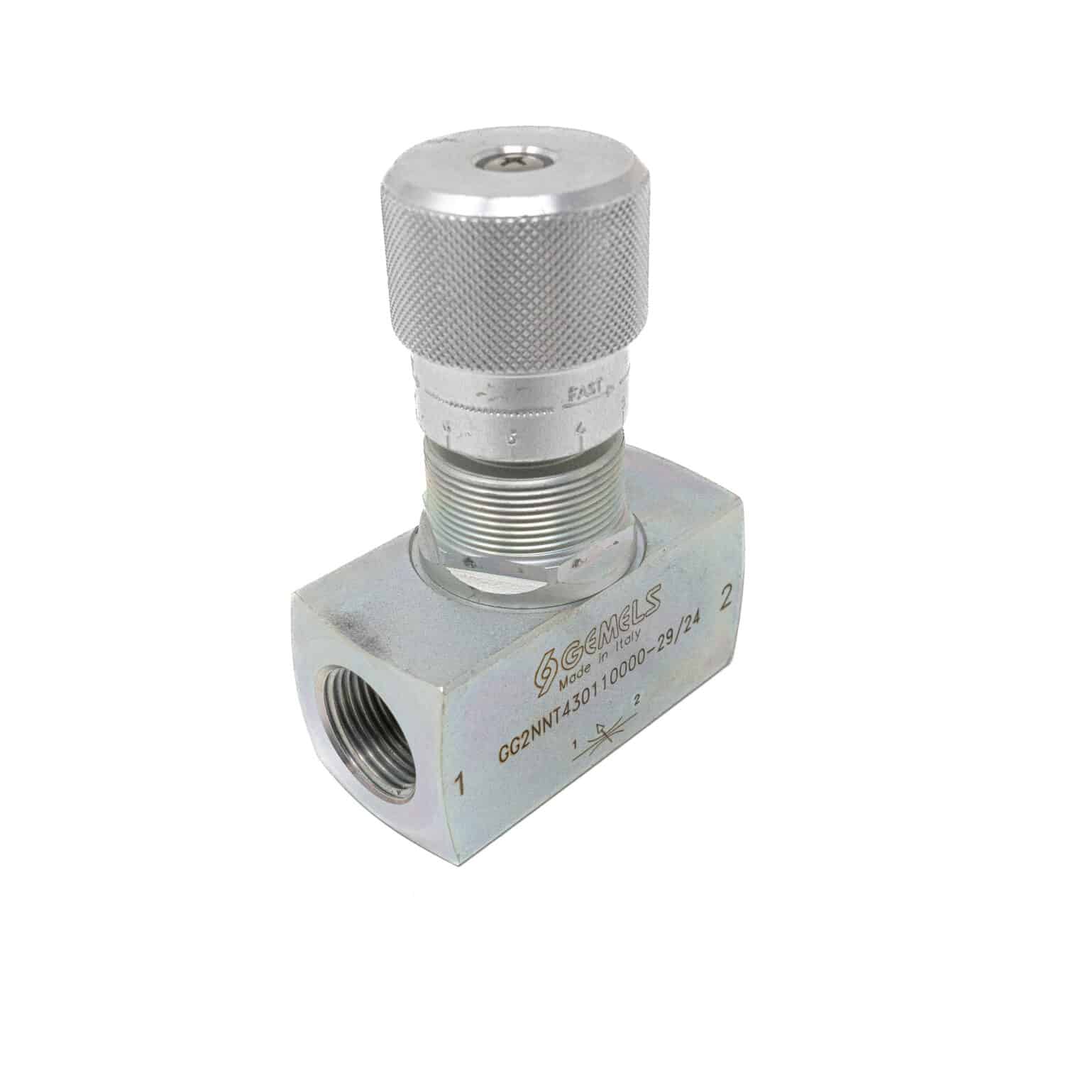 Gemels® Bi-Directional Flow Control Needle Valve, 3/4" NPT Ports
