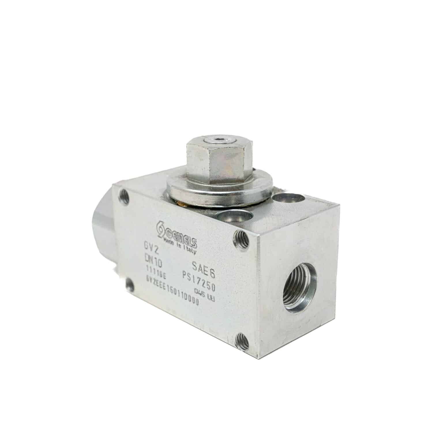 Gemels® 2 Way Excavator Series Ball Valve, Block Style, 3/8" SAE