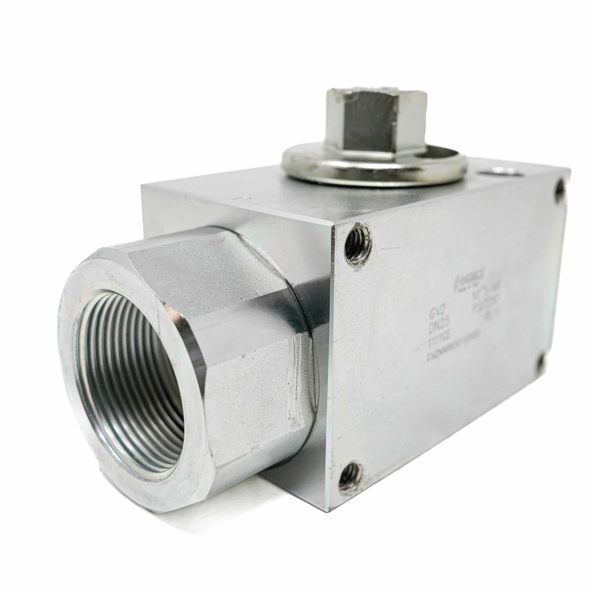Gemels® 2 Way Excavator Ball Valve, Block, 1 1/4" SAE Reduced